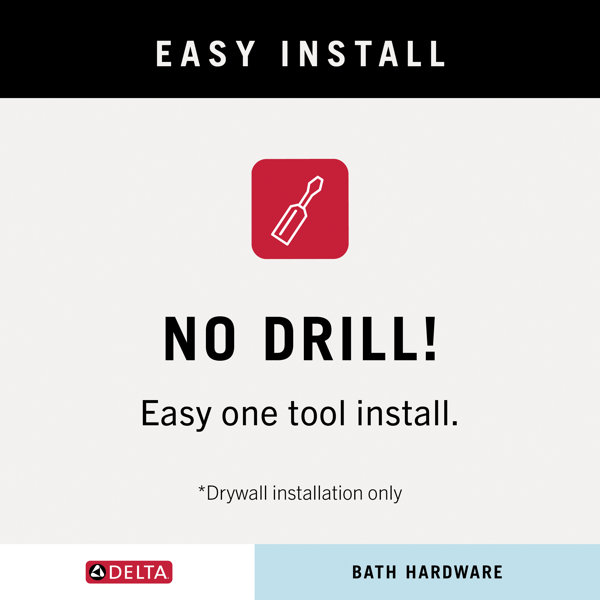 Delta Trinsic 24 In Double Wall Mount Towel Bar Bath Hardware
